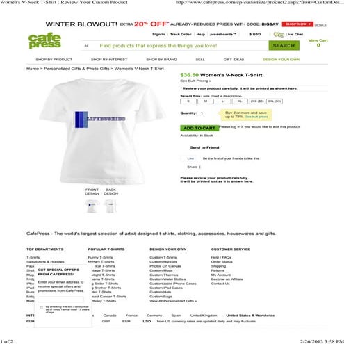 Women's v neck t-shirt | PDF