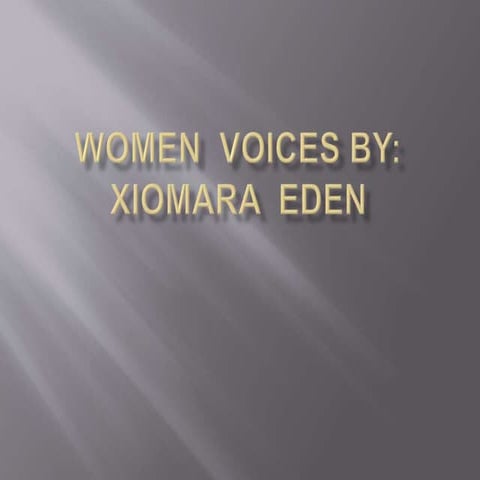 Women voices by | PPTX