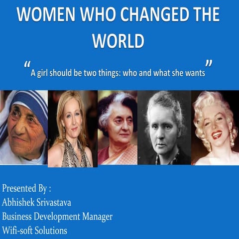 Women who changed the world | PPT