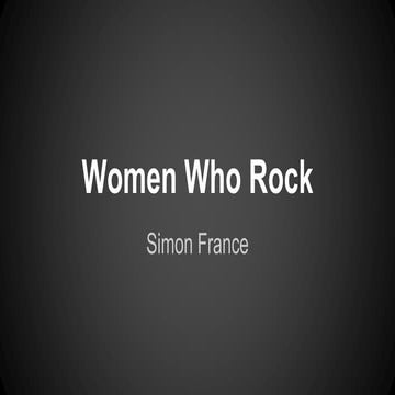 Women who rock | PPT