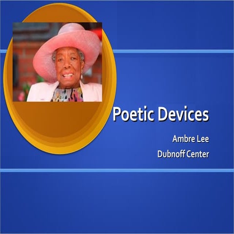 Women working poetic devices | PPT