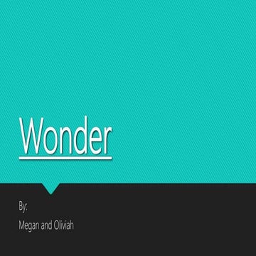 Wonder | PPTX
