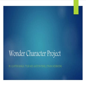 Wonder Project: August Pullman | PPTX