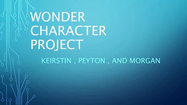 Wonder Project: August Pullman | PPTX