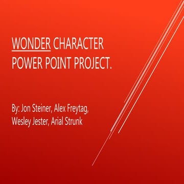 Wonder character power point | PPTX