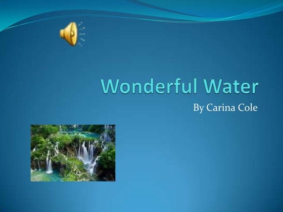 100 uses of water | PPTX