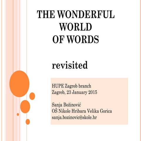 Wonderful Words Revisited | PPT