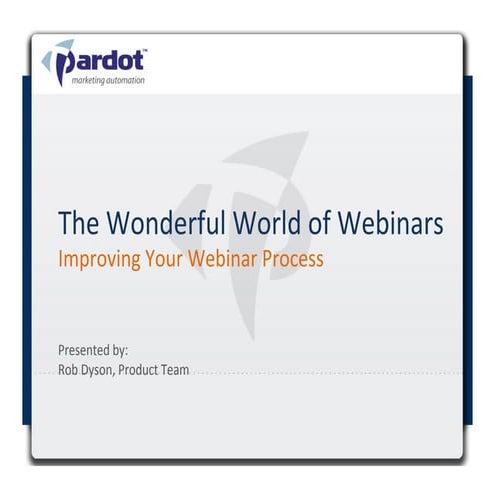 Wonderful World of Webinars | PPT