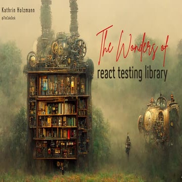 Wondersofreacttestinglibrarypdf
