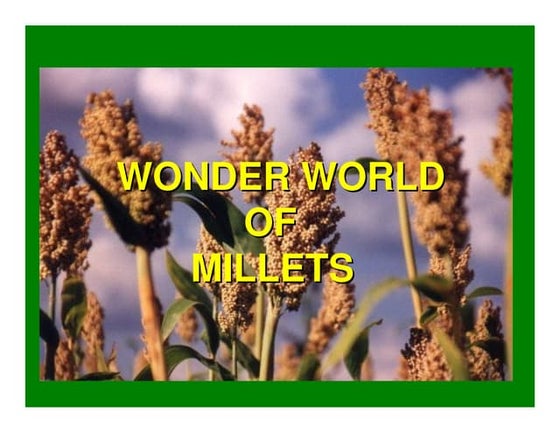 Millets | PPT