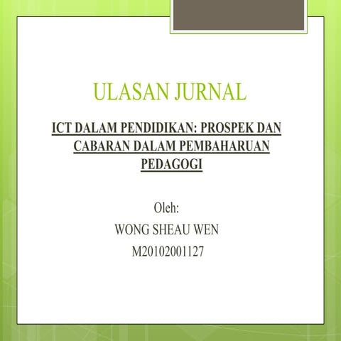 Wong tugasan 1 ppt_kpt 6044 | PPTX