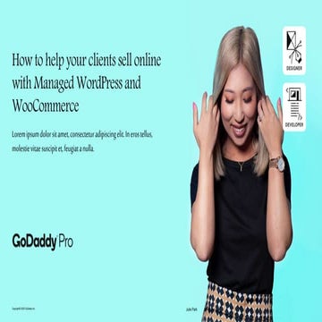 Woocommerce WCEU GoDaddy Pro Presentation | PPT