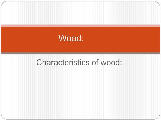 Softwood and Hardwood | PPTX
