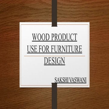 Wood And Wood Products Furniture Pdf