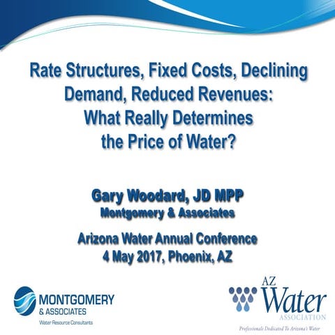 Rate Structures, Fixed Costs, Declining Demand, Reduced Revenues: What ...