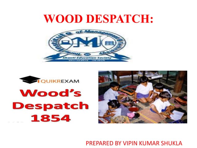 Wood's despatch 1854 | PPT