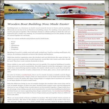 Wooden Boat Building Now Made Easier | PDF