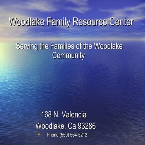 Woodlake family resource center | PPT