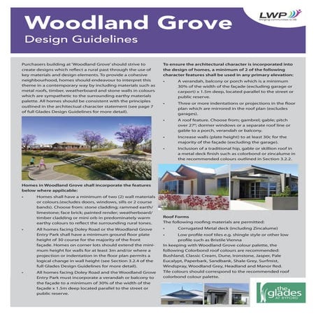 Woodland Grove Design Guidelines | PDF