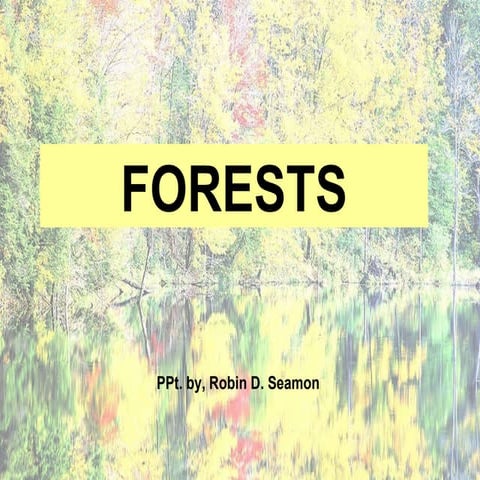 Woodland notes Notes on different types of forests, including niches ...