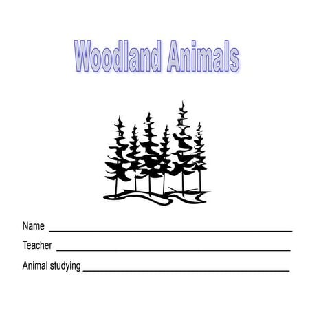 Woodland Animals | PDF