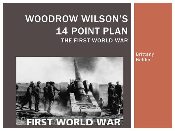 Wilson’s 14 point plan | PPT