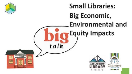 Big Talk From Small Libraries 2024: Genrefying your Public Library | PPT