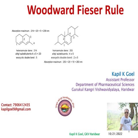 Comprehensive Guide to Woodward-Fieser Rules for UV-Vis Absorption ...