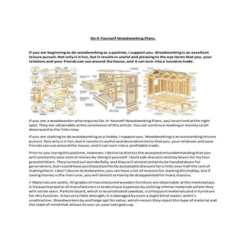 Woodworking | PDF