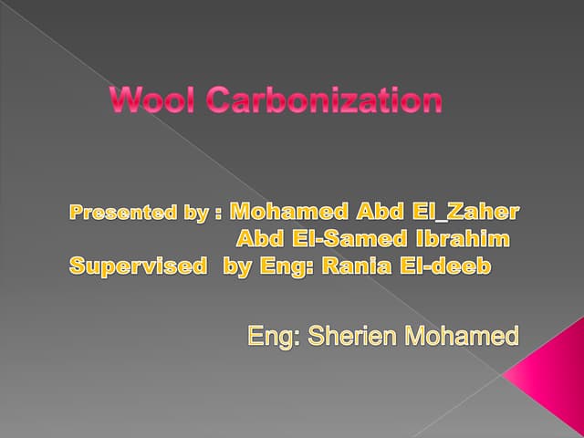 MORPHOLOGY OF WOOL FIBRE | PPTX | Biological Sciences | Science