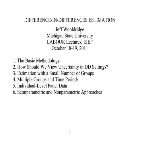 Wooldridge (2011), Difference in difference estimation.pdf