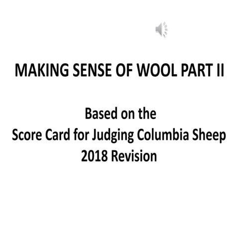 Wool Video | PDF