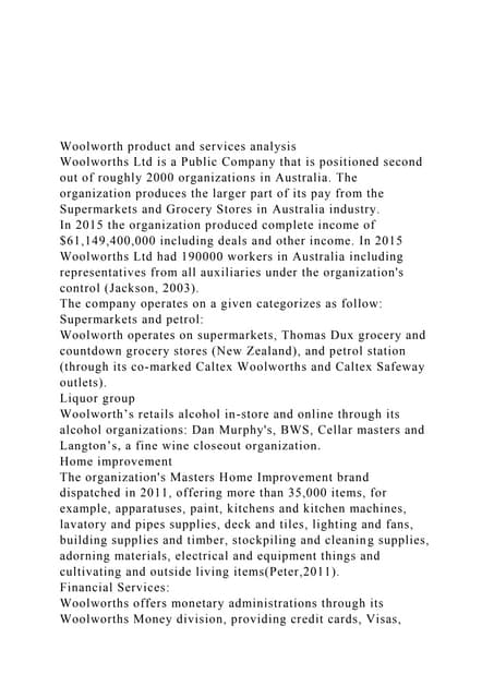 A Case Study Of Wal-Mart. | PDF