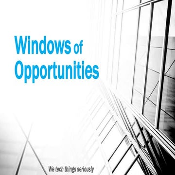 Eindpresentatie Windows Of Opportunities | PPTX