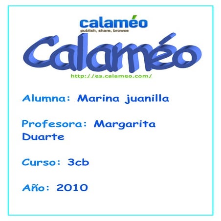 USO DE CALAMEO | PPT