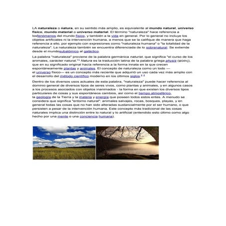 La naturaleza | PPTX