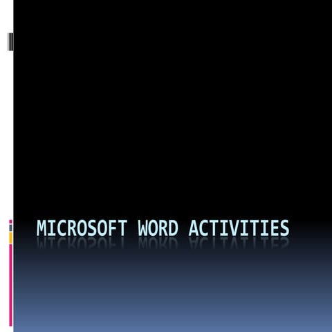 Working with MS word | DOCX