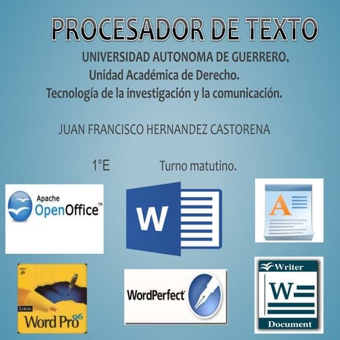 Procesadores de texto | PPTX