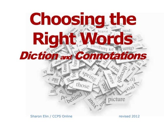 Ppt connotation and denotation | PPTX
