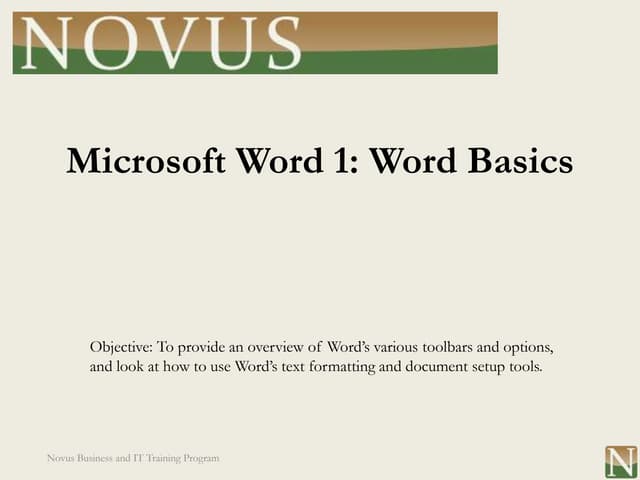Parts of m.s word | PPTX | Desktop Publishing | Computer Software and Applications