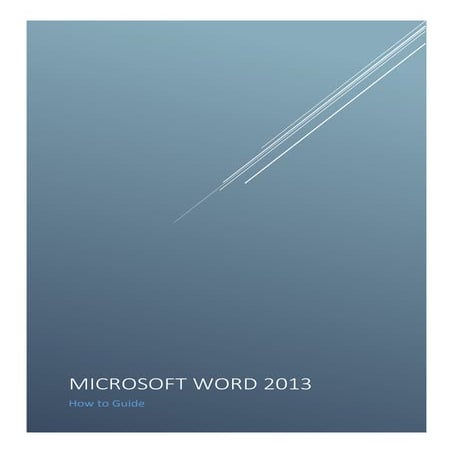Word 2013 | PDF
