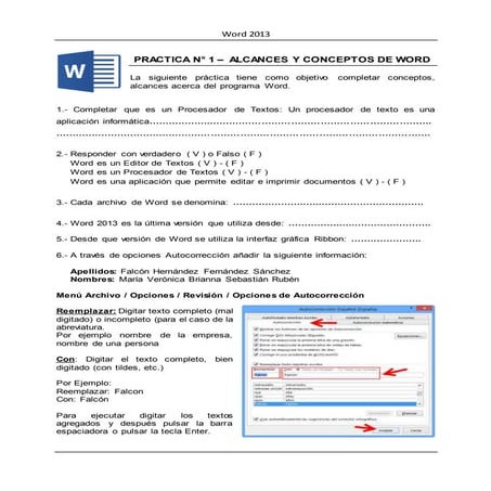 Word 2013 prácticas | DOCX