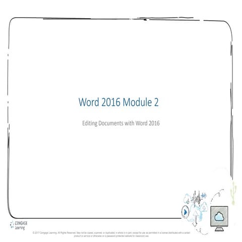 Word 2016 module 2 ppt presentation | PPT