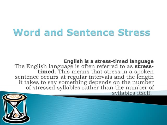 English word stress