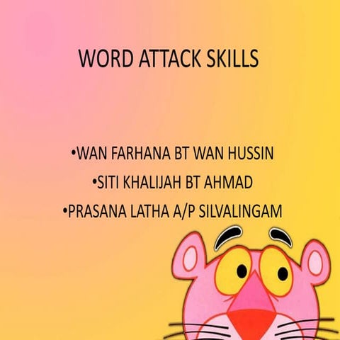 Word attack skills | PPTX