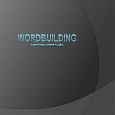 Wordbuilding Intermediate | PPTX
