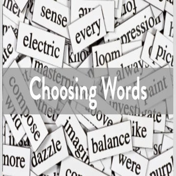 Word choice | PPT