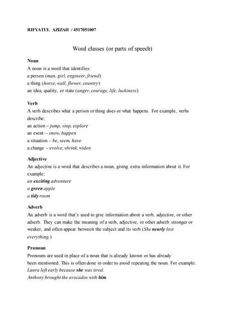 English world classes notes | DOC