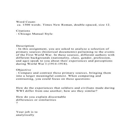 Word Count ca. 1500 words. Times New Roman, double-spaced, si.docx