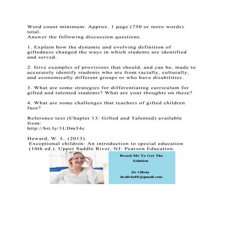 Word count minimum Approx. 1 page (750 or more words) total.Answe.docx